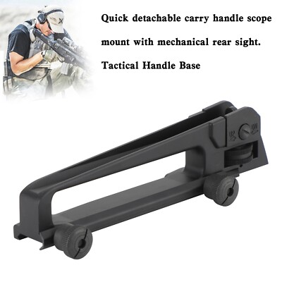 Carrying Handle Picatinny Rail Mount Iron Sights Removable Adjustable ...