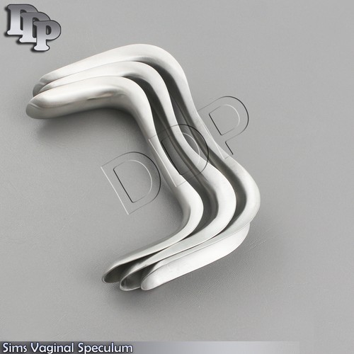 Sims Vaginal Speculum, D/Ended 3 Pcs Set OB/Gynecology Surgical ...