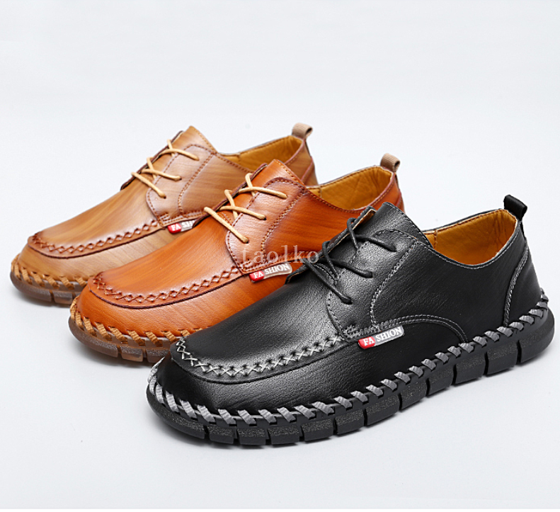 38-47 Driving Moccasin Lace Up Oxfords Flats Casual Faux Leather Men ...