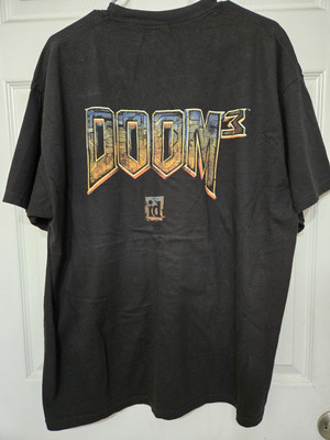 Vintage QuakeCon Nvidia 2003 Doom 3 Video Game Promo Tee Shirt XL RARE ...