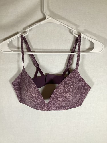 LULULEMON Take Shape Bra ARQE 34A Purple Floral Padded Smoky Quartz ...