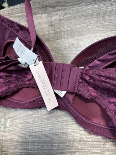 Victorias Secret Supersoft Body Maternity Nursing Wireless Lace 34 DDD ...