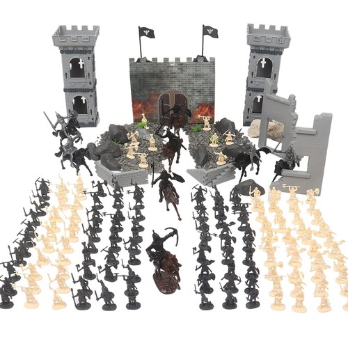 254pcs/set Medieval Castle Knights Action Figure Toy Army Playset with ...