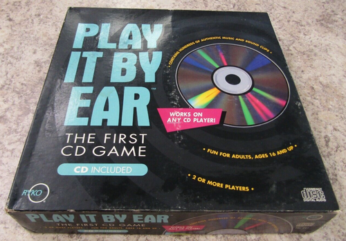 Original Vintage Play it By Ear First CD Game 1991 w/ cards, pegs, CD ...