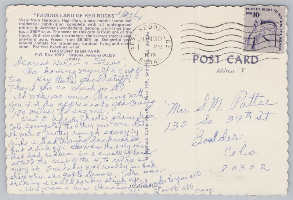 Sedona Arizona~Harmony High Park~Red Rock Formations~Continental ...