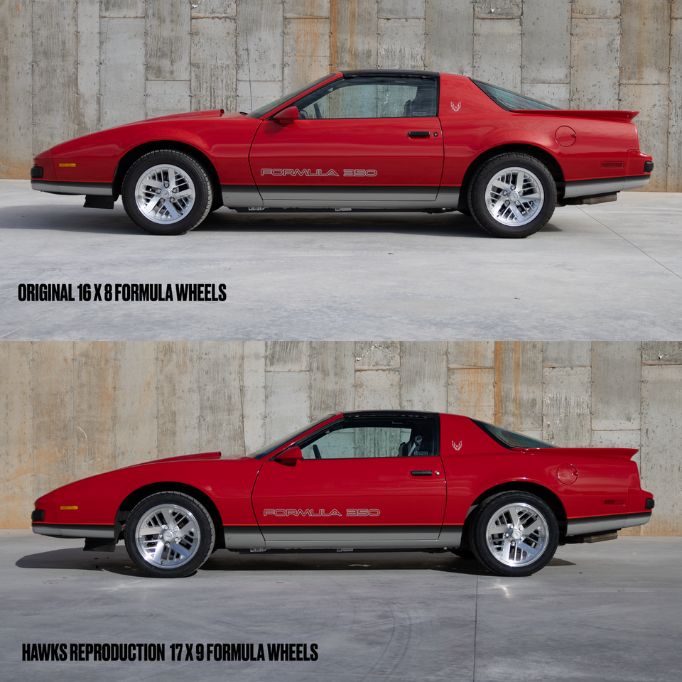 1982-1992 Pontiac Firebird Formula Style 17x9 Silver Wheels Rims 17 ...