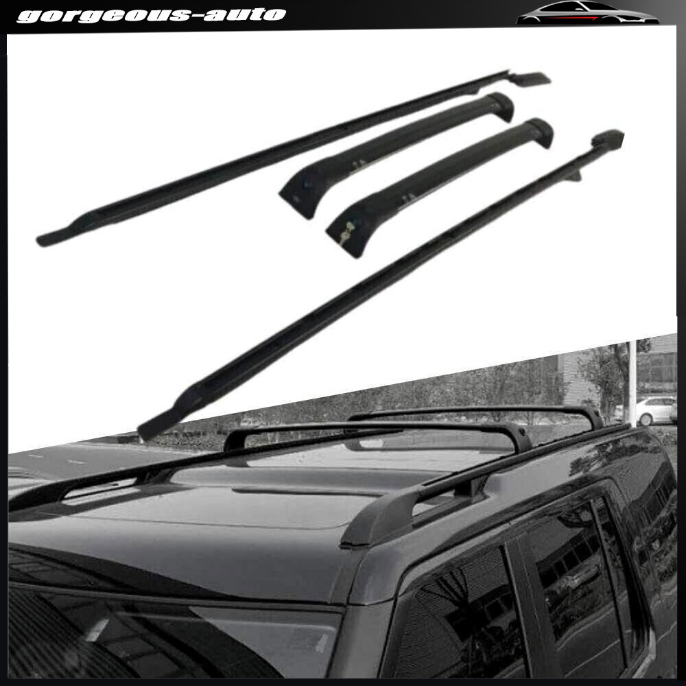 4Pcs Roof Rack Rail Cross Bar Fit for Land Rover Discovery 3 4 LR3 LR4 ...