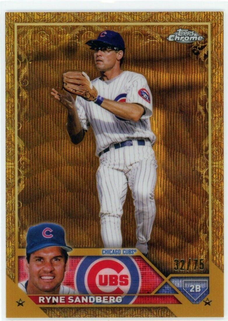 2023 Topps Gilded Collection - Ryne Sandberg #63 Gold Wave Etch /75 for ...