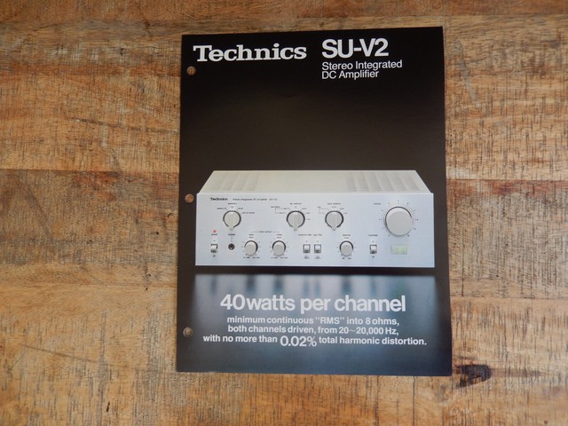 Technics SU-V2 Integrated Amplifier Service Manual *Original* for sale online | eBay