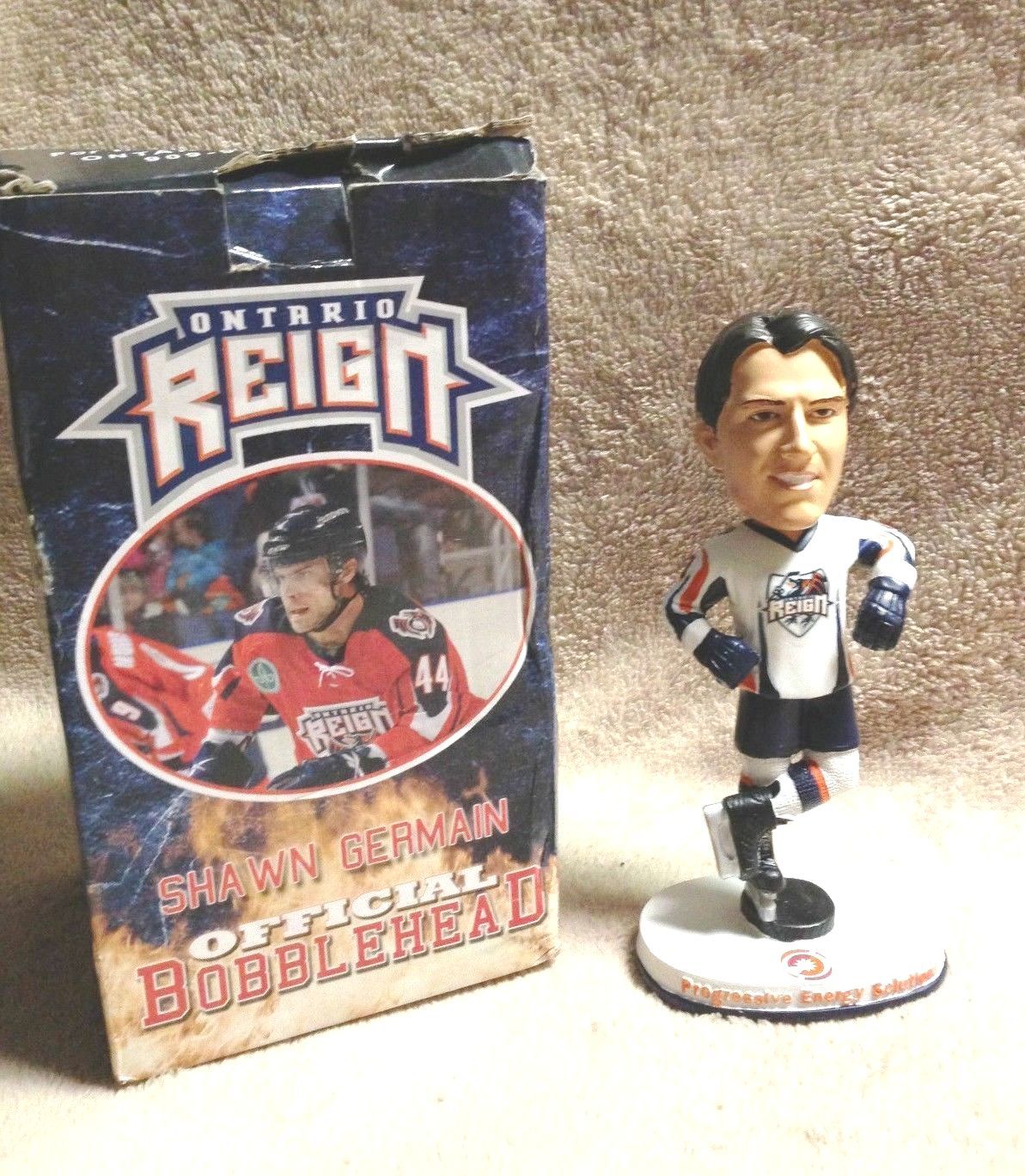ONTARIO REIGN HOCKEY - SHAWN GERMAIN 2012 BOBBLEHEAD Missing Hockey ...