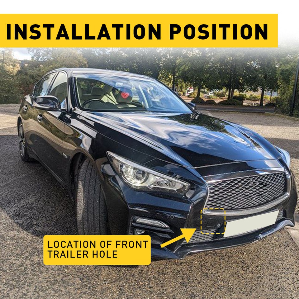For Infiniti Q50 2014-2018 Front Bumper Tow Hook Eye Cover Cap 622A1 ...