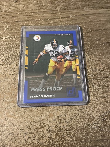 2017 Donruss Press Proof Blue Football #187 Franco Harris Pittsburgh ...