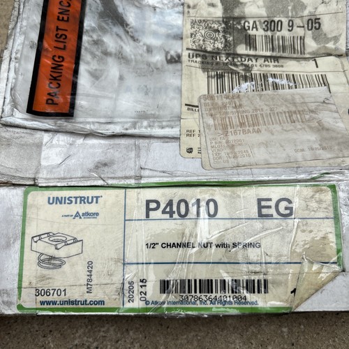 UNISTRUT P4010-EG 1/2-13 Spring Nut (Pack of 45) | eBay