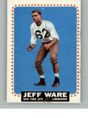 1964 Topps Jeff Ware 128 RC New York Jets | eBay