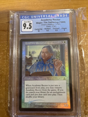 1999 Academy Rector FOIL Cgc 9.5 Urza’s Destiny Magic the Gathering MTG ...