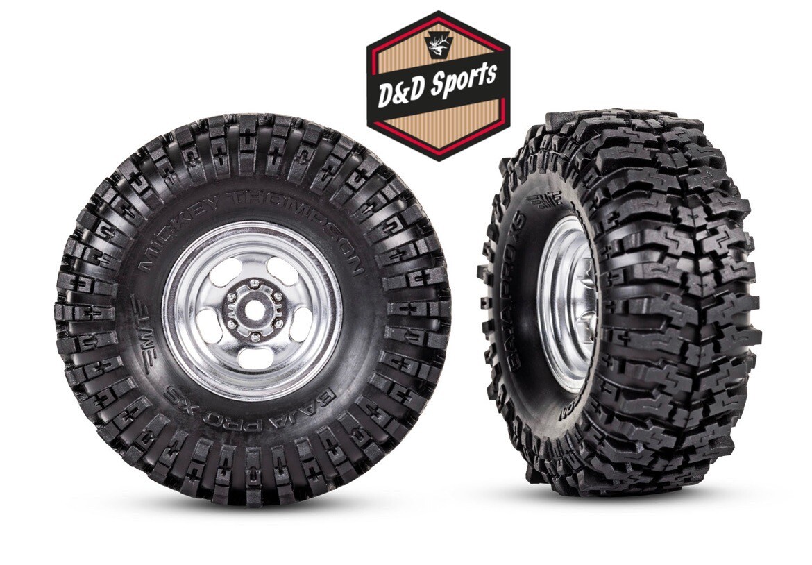 Traxxas 9872 Mickey Thompson Baja Pro XS 2.4x1.0″ Tires w/ Wheels (2 ...