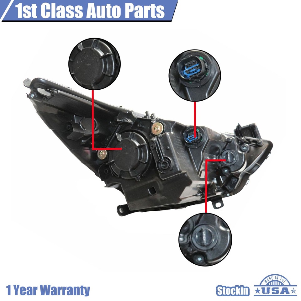 Headlight Assembly Driver Left For 2015-17 Hyundai Accent W/O Bulb ...