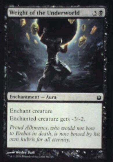 Weight of the Underworld - Born of the Gods: #86, Magic: The Gathering ...