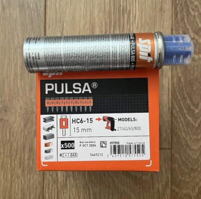 SPIT PULSA NAILS 15mm 1xBox 500xNails WITH GAS 2024 | eBay