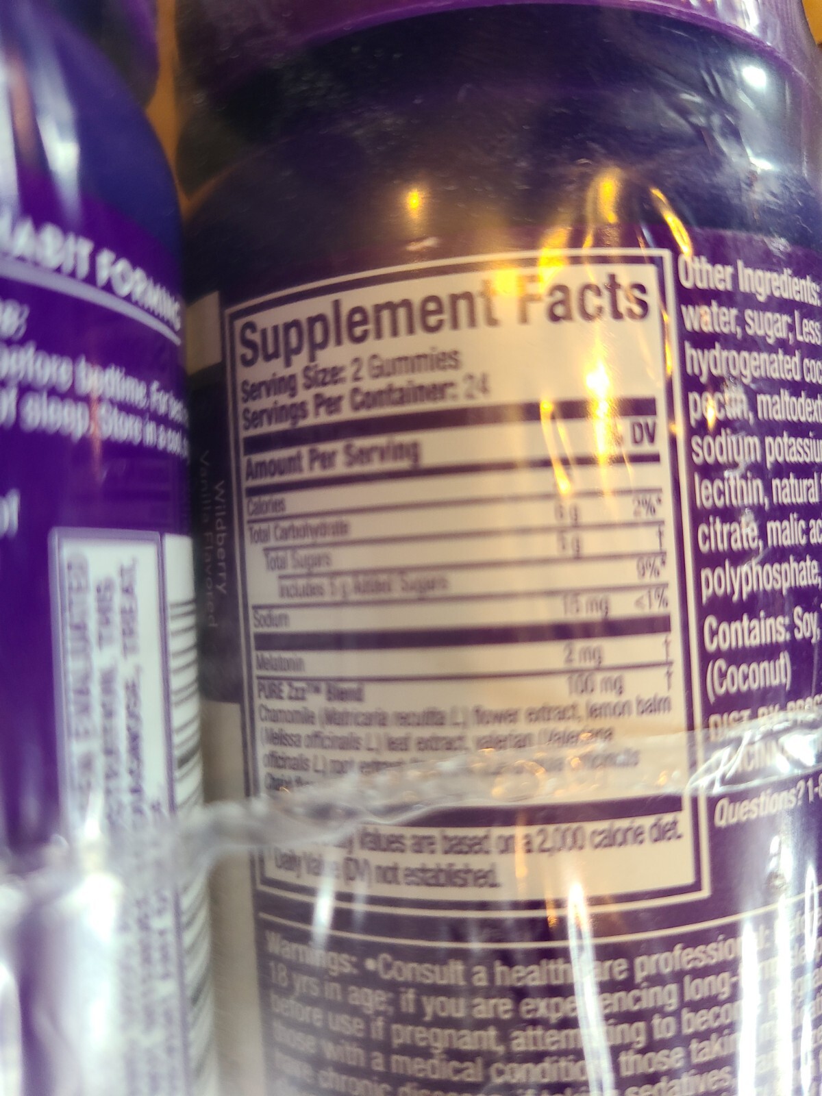 3 Vicks ZzzQuil Pure Zzzs Dietary Supplement, 48 Gummies (H3 ...