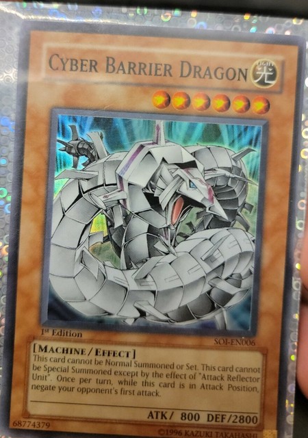 Yu-Gi-Oh! TCG Cyber Barrier Dragon Shadow of Infinity SOI-EN006 ...