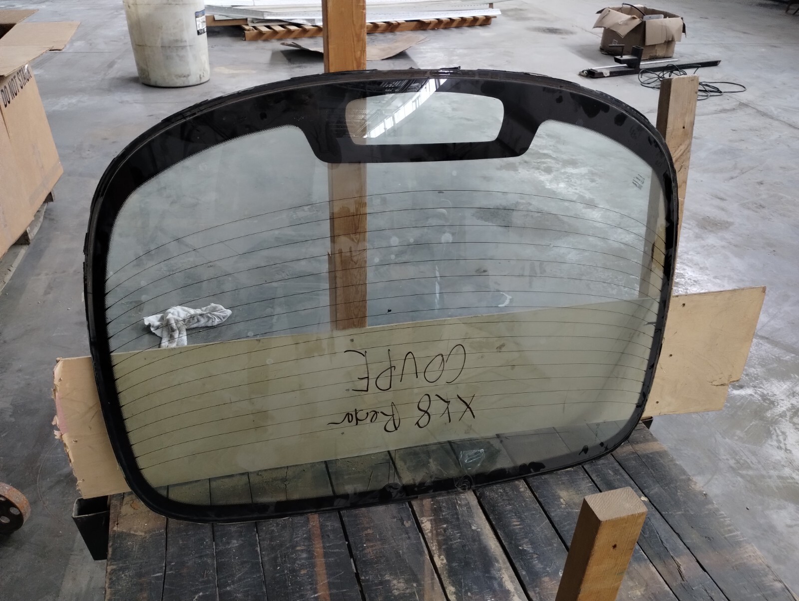 97-03 Jaguar XK8 XKR X100 Coupe Rear Windshield Windscreen Window Glass ...