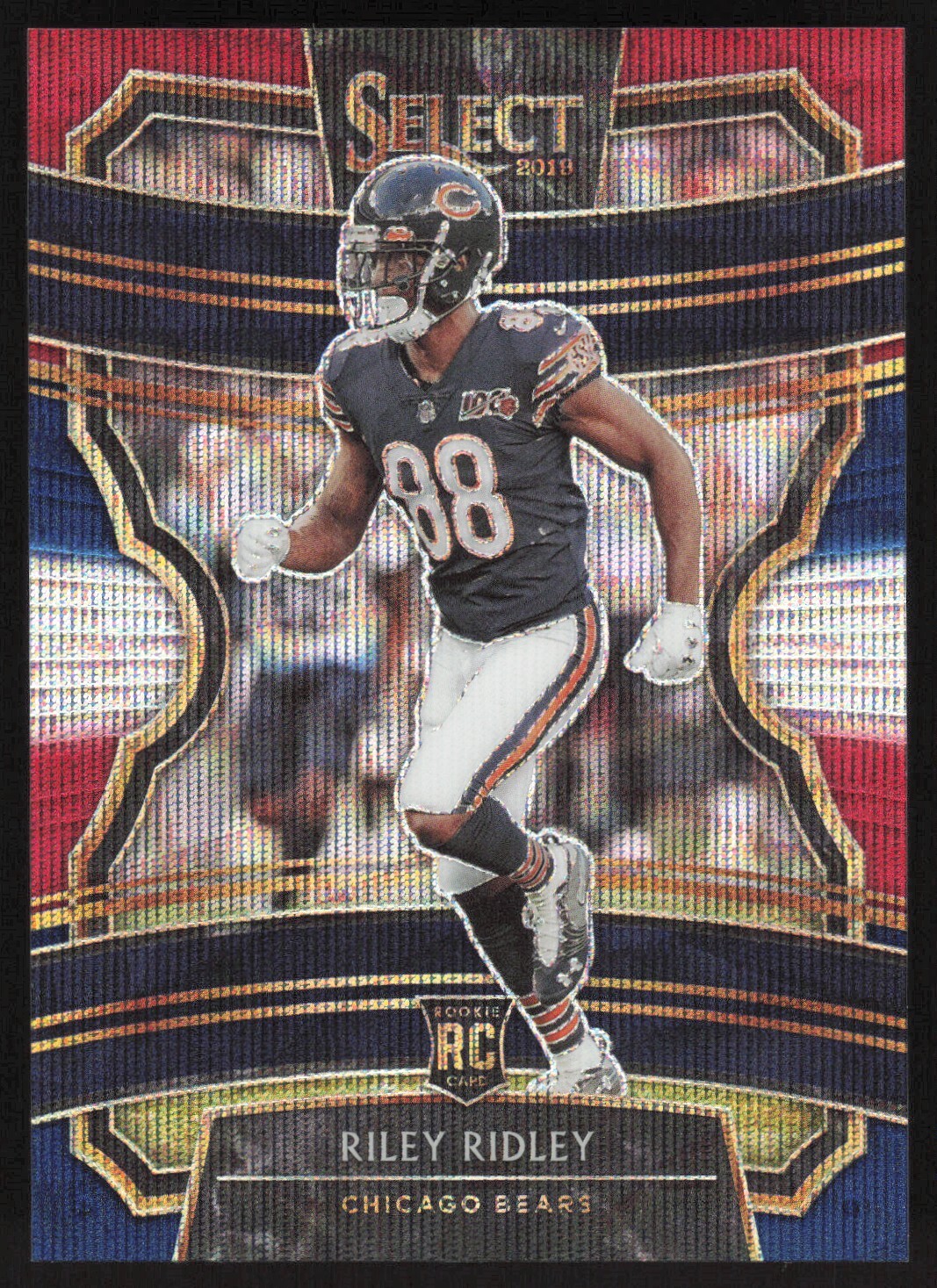2019 Panini Select Concourse Tri Color Prizm 196/199 Riley Ridley RC ...