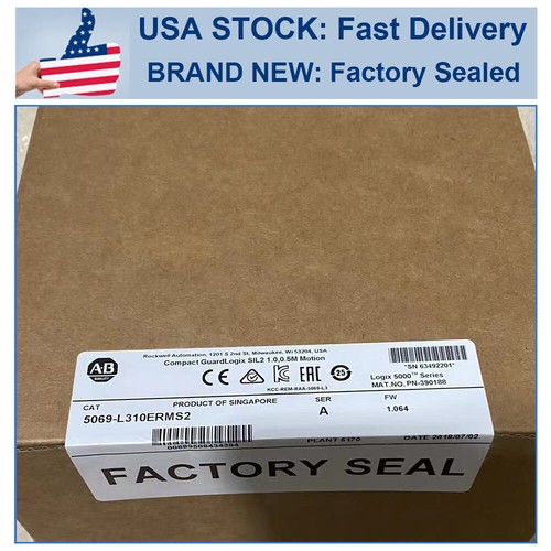 Allen Bradley 5069-L310ERMS2 SIL3 SafetyPLC GuardLogix,NIB,SEALED 4 ...