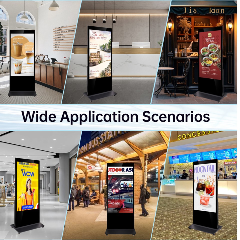43 In Indoor Floor Standing Digital Signage Advertising Display Kiosk ...