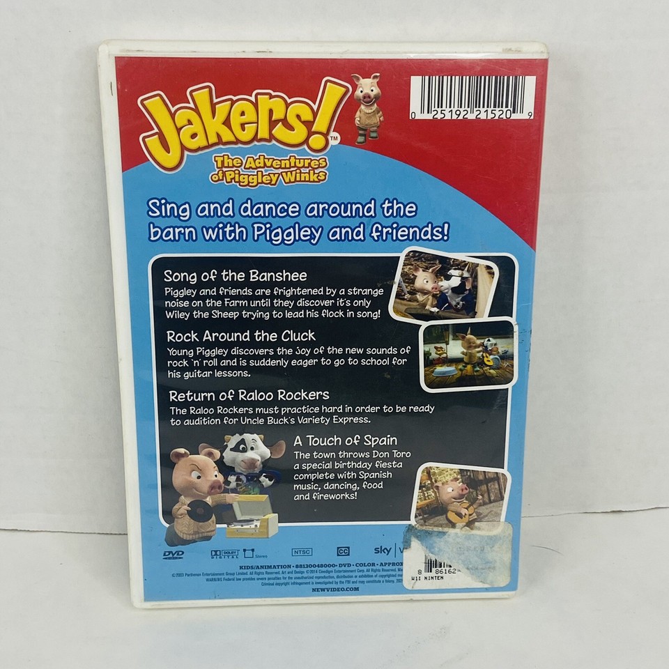 Jakers! The Adventures of Piggley Winks: Rock Around the Barn DVD PBS ...