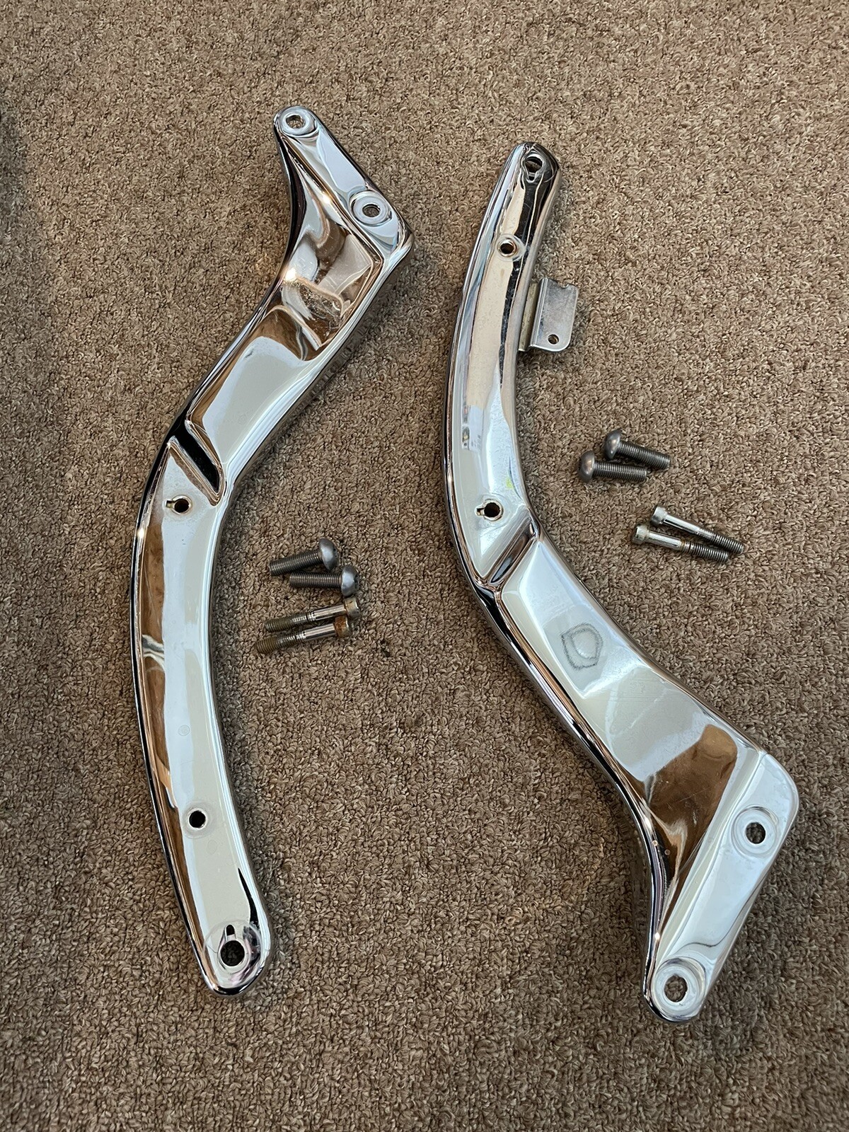 2004 Yamaha XVS650 VStar 650 Classic OEM Fender Strut Rails Rear Chrome ...