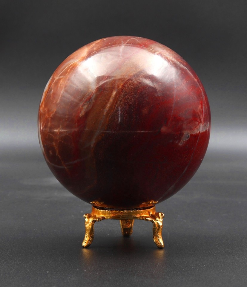 75MM Red Brecciated Jasper Ball Chakra Balance Crystal Healing Gemstone ...