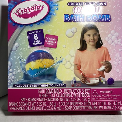 Bath Bomb Crayola Create Your Own Confetti Bath Bomb - Kids Make Your ...