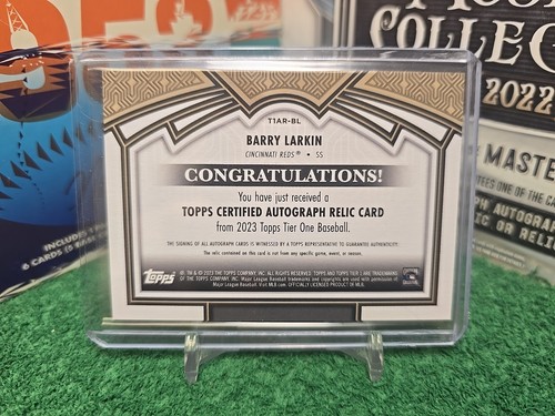 2023 Topps Tier One Barry Larkin Auto Relic Patch #/75 T1AR-BL ...