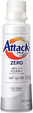 attack Zero (ZERO) Laundry Detergent Large Size Body 610g (Cleanliness ...