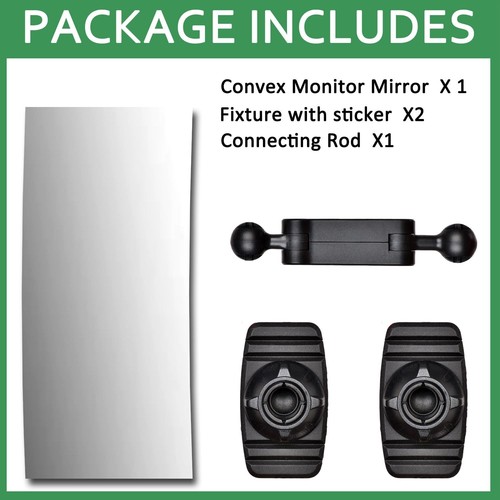 Acrylic Wide Angle Rear View Mirror for Cubicle Desk Computer PC ...