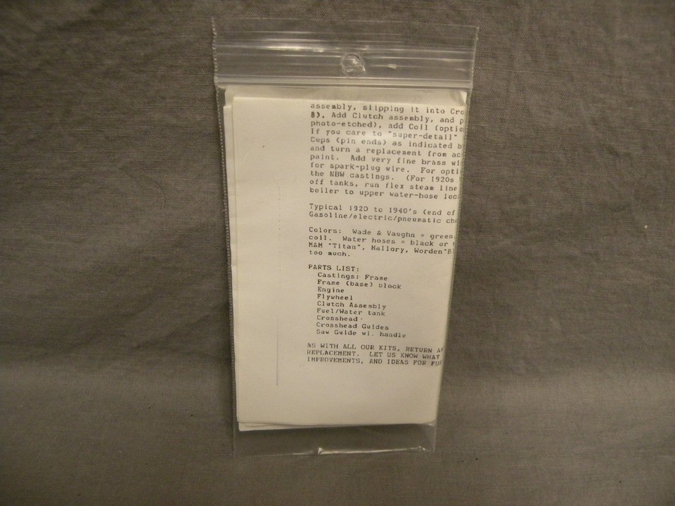 Wiseman Model Service O Scale Drag Saw Kit. (O,On3On30,On2) | eBay