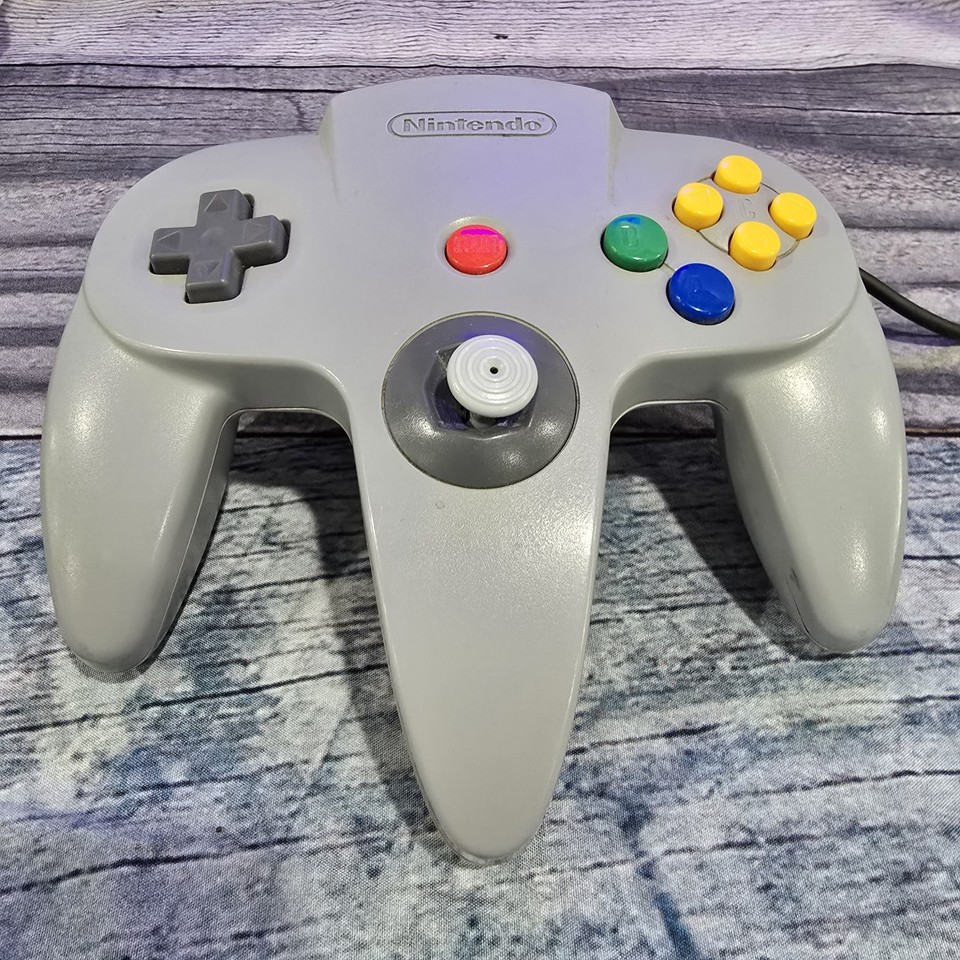 Official Nintendo 64 GRAY Controller AUTHENTIC OEM N64 Remote NUS-005 ...