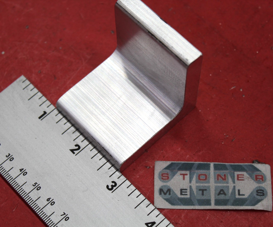 10 Pieces 2"x 2"x 3/8" ALUMINUM 6061 ANGLE BAR 1.75" long T651 Extruded ...