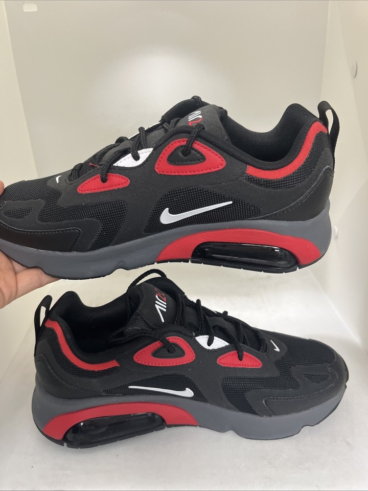 Size 7.5 - Nike Air Max 200 Black University Red CI3865-002 @BoxNo.21 ...