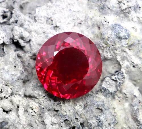 10 Ct Natural Red Ruby Round Cut Shape Certified Loose Gemstones Mother ...