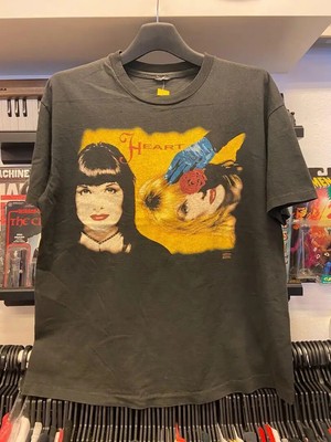 Heart band shirt 90s short sleeve T shirt 2 sided Heavy cotton reprint ...