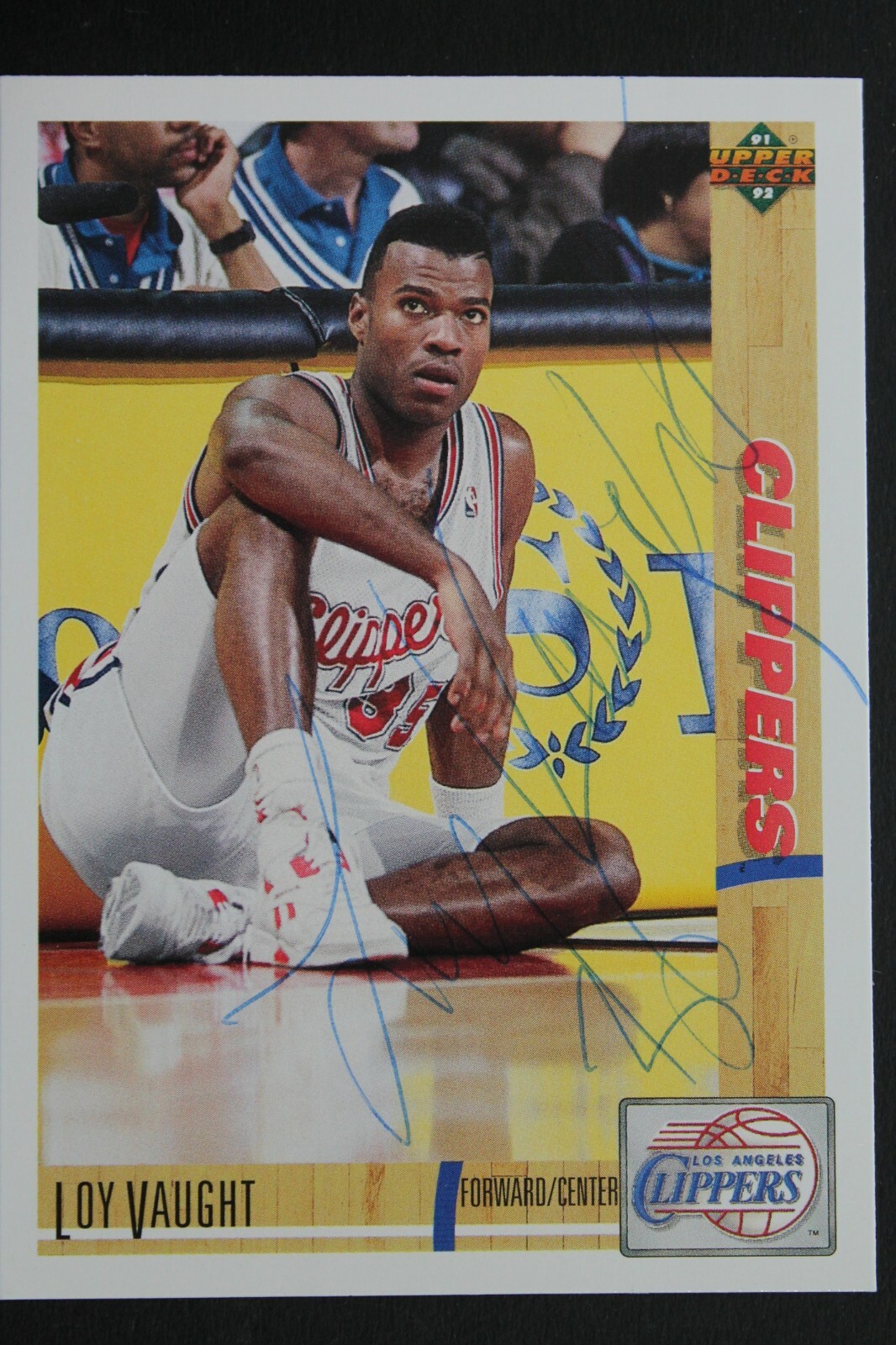 Loy Vaught Michigan Autographed 1991 Upper Deck #138 Signed Basketball ...