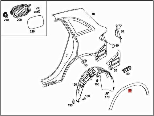 Genuine MERCEDES C253 X253 GLC X253 Cover bumper area 2538850722 | eBay