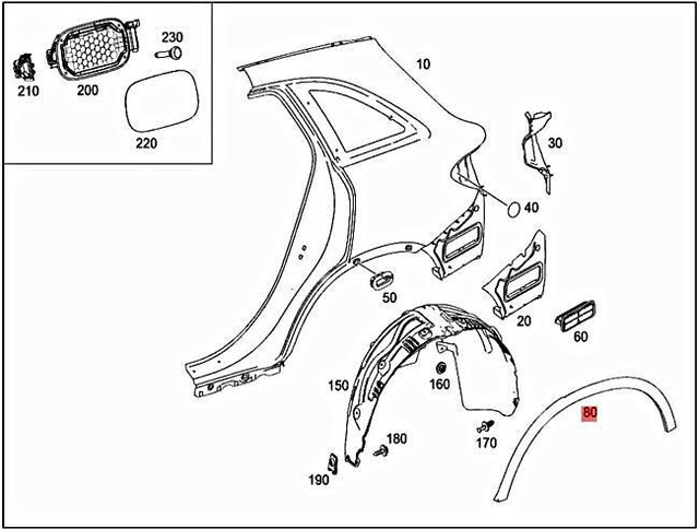 Genuine Mercedes-Benz Flare 2538850722 OEM for sale online | eBay