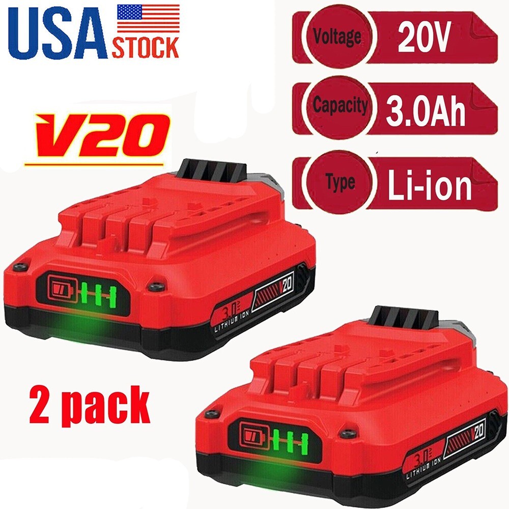 2PACK For Craftsman V20 20 Volt MAX Lithium Battery CMCB204 CMCB202 ...
