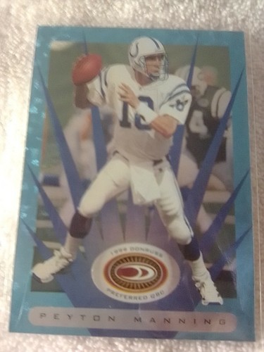 1999 Donruss Preferred QBC Platinum 112 Peyton Manning SP Indianapolis ...