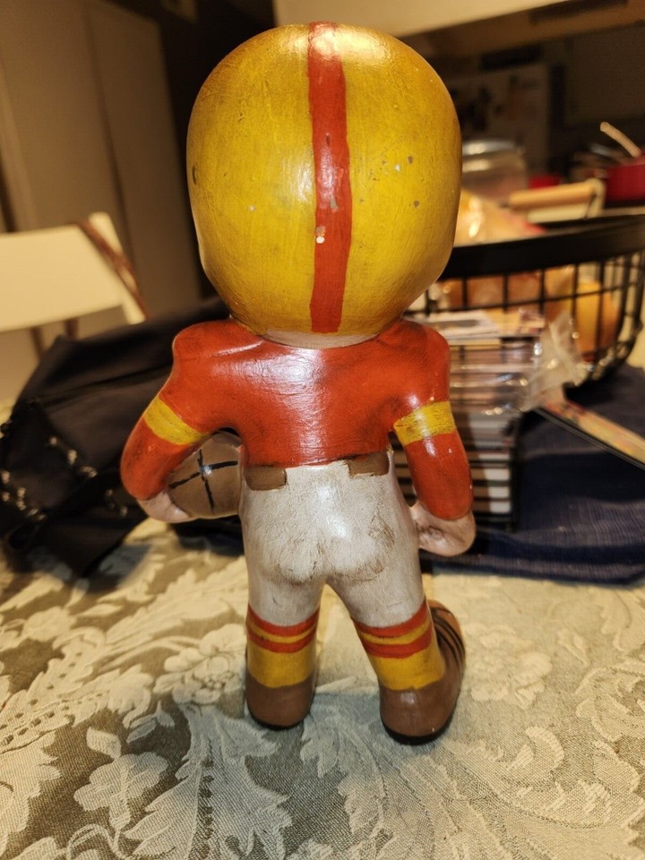 VTG 1972 Atlantic Mold Ceramic Football Player Statue 49ers / Redskins ...