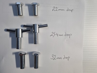 CHROME NUT long longer extended for alloy valve rocker cover MGB B ...