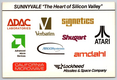 Sunnyvale California Atari Verbatim AMD Lockheed Shugart ArgoSys ...